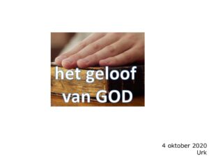 geloof van God - GoedBericht