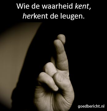 poster leugen waarheid - GoedBericht