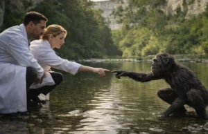 Lucy Reaching Toward Scientists in River Scene Inspired by Creation of ...